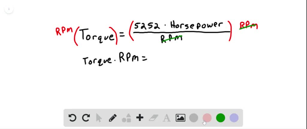 SOLVED:One of the formulas that is often used by automotive technicians ...