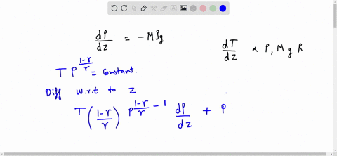 SOLVED:The environmental lapse rate d T / d z characterizes the local ...