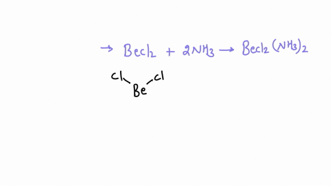 SOLVED:The beryllium atom in BeCl2 is electron-deficient (only four ...