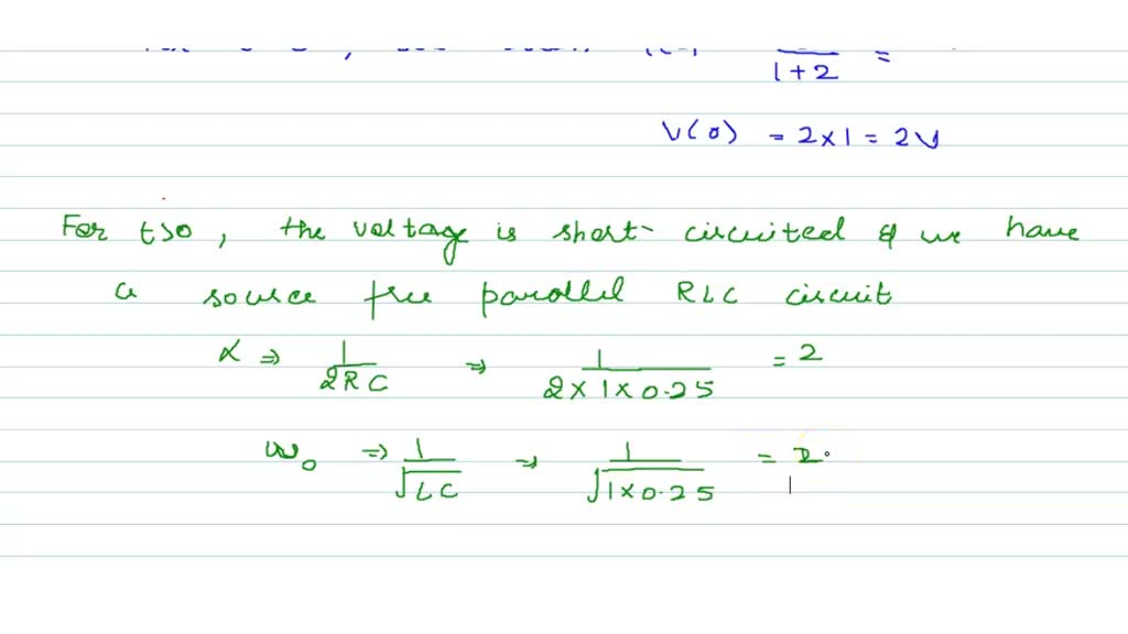 ⏩SOLVED:Given the circuit in Fig. 8.92, find i(t) and v(t) for t >… | Numerade