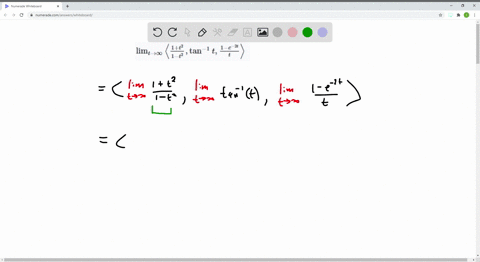 SOLVED:3-6 Find the limit. \lim _{t \rightarrow 1}\left(\frac{t^{2}-t ...