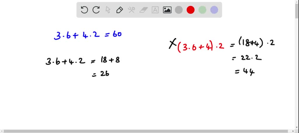 SOLVED:Insert one pair of parentheses so that the left side of each ...