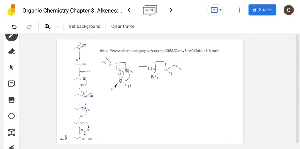 Draw the structures of the organoboranes formed when borane reacts with ...