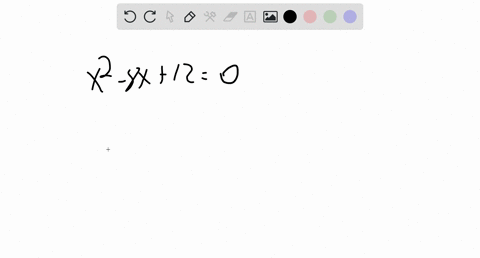 ⏩SOLVED:Solve the equations in exercises by any method. x^2-8 x+12=0 ...