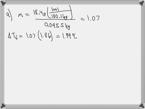 ⏩SOLVED:Calculate the freezing point and boiling point of each… | Numerade