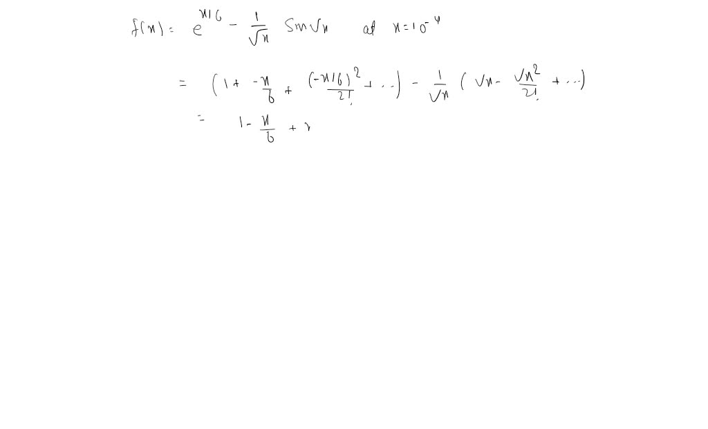 SOLVED:Use the Maclaurin series expansions for e^x, sinx, and cosx ...