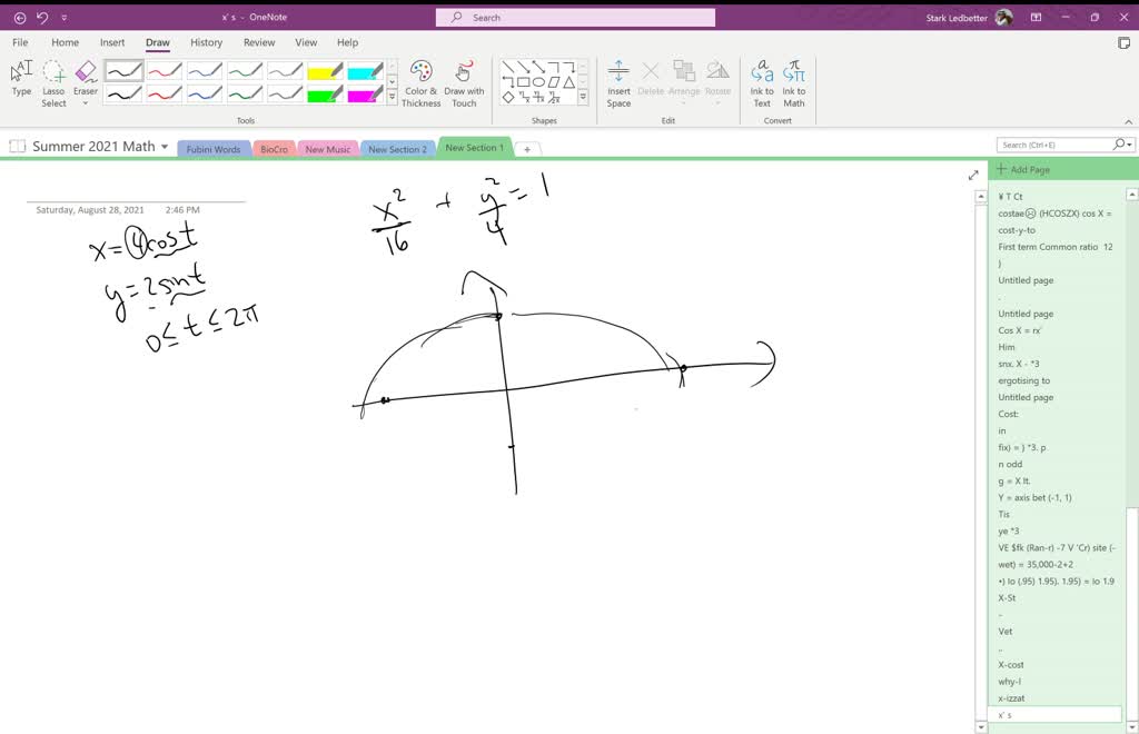 Solveda Parametrization Is Given For A Curve A Graph The Curve What Are The Initial And 