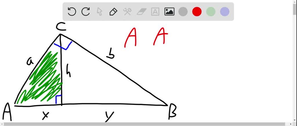 VIDEO solution:In the figure at the right, the height of a right ...