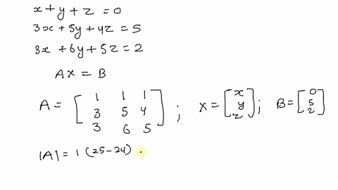 SOLVED:Solving a System of Linear Equations, use the inverse matrix ...