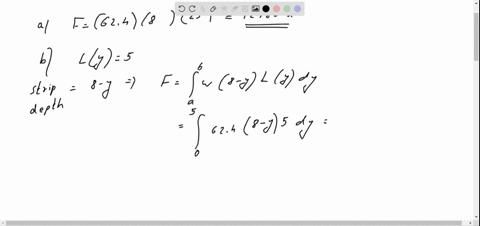 ⏩SOLVED:Tilted plate Calculate the fluid force on one side of a 5 ft ...