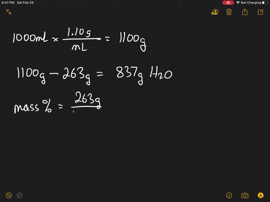 SOLVED:A 1.37-M solution of citric acid (H3 C6 H5 O7) in water has a ...