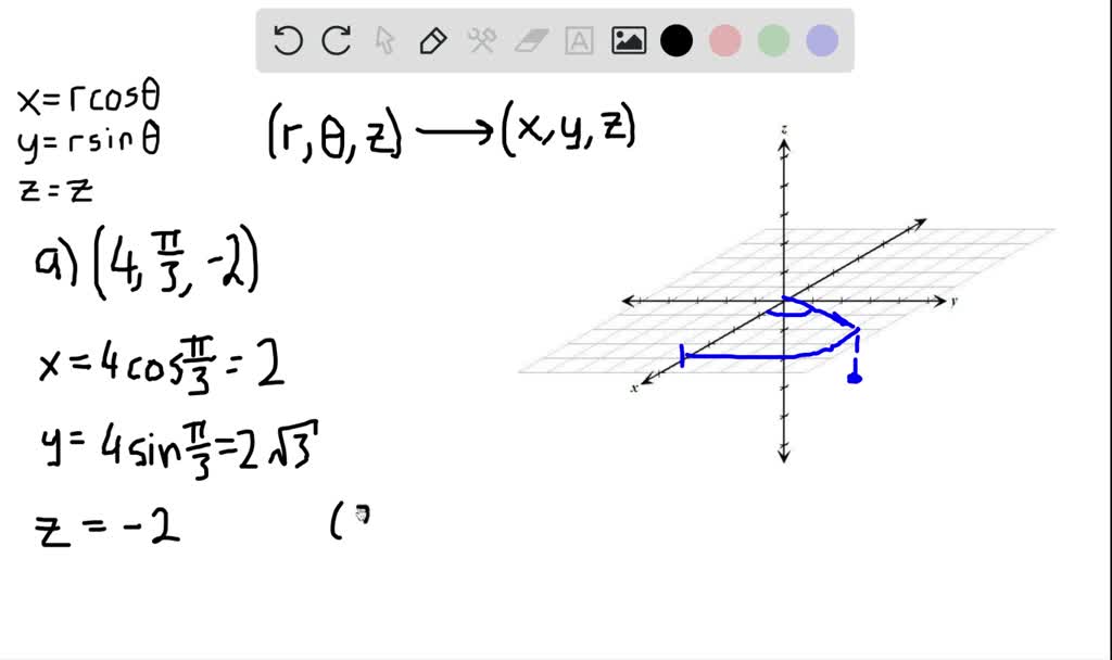 Plot The Point Whose Spherical Coordinates Are Gi 