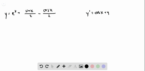 SOLVED:Verify that the following functions are solutions to the given differential equation.y=e ...