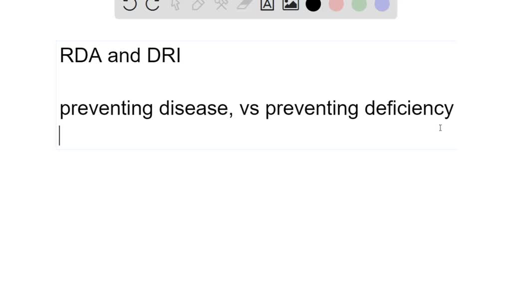 SOLVED:Why is the Recommended Dietary Allowance (RDA) being phased out ...