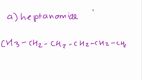 Draw the condensed structural formula for each of the following amides ...