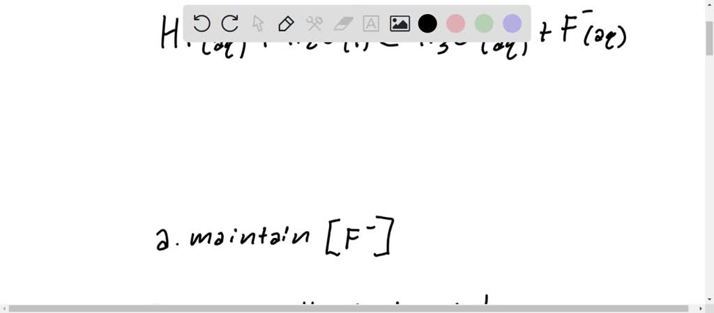 SOLVED:Consider the buffer system of hydrofluoric acid, HF, and its salt, NaF. HF(a q)+H2 O(l) ⇄ ...