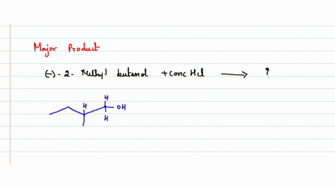 SOLVED:The major product of the following reaction is (-)-2 ...