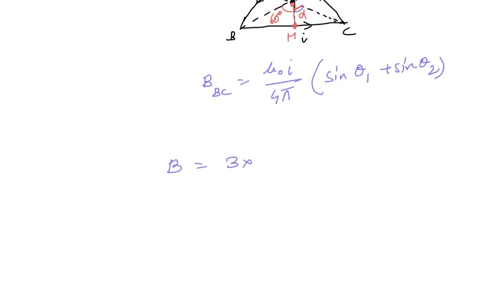 SOLVED: A filamentary conductor is formed into an equilateral triangle ...