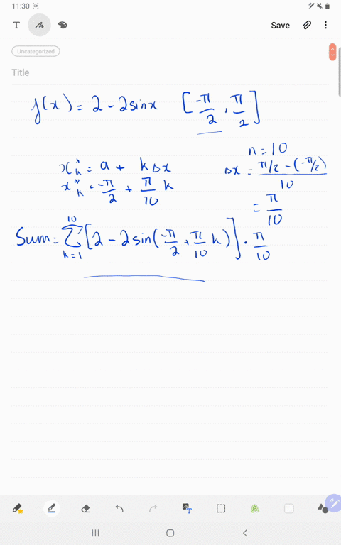 SOLVED:Approximating areas with a calculator Use a calculator and right ...
