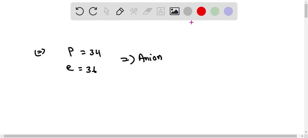 Write the symbol for an ion that contains 34 protons and 36 electrons ...