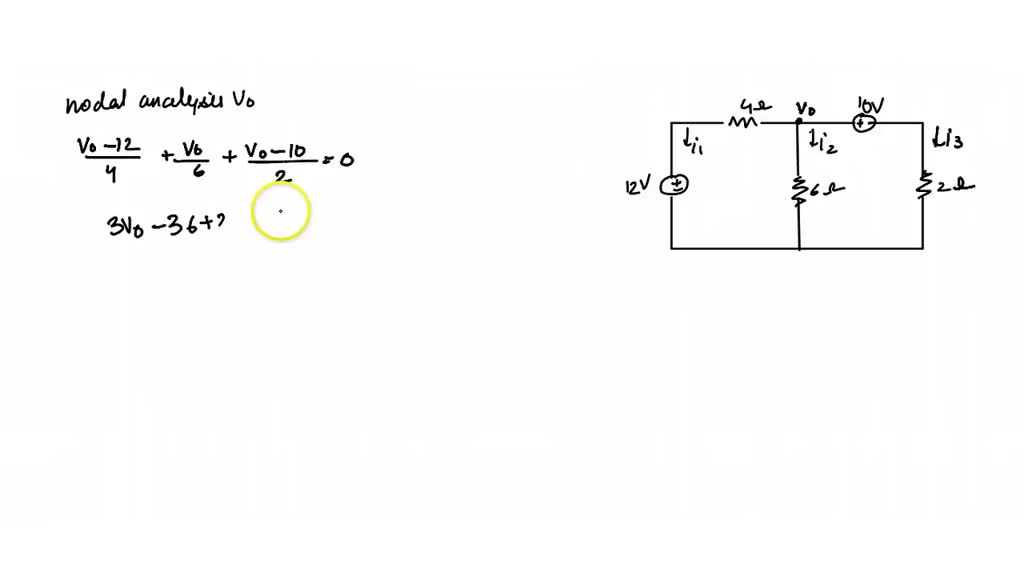 Use Nodal Analysis To Obtain Vo In The Circuit In Fig 355 Numerade 