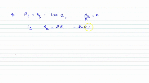 SOLVED:Design a difference amplifier to have a gain of 2 and a common ...