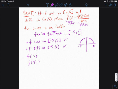 SOLVED:Verify that the hypotheses of the Mean-Value Theorem are satisfied on the given interval ...