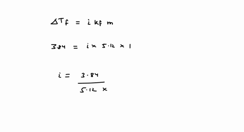 SOLVED:The cryoscopic constant of water is 1.86 \mathrm{~K} \mathrm{~kg ...