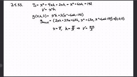 [GET ANSWER] A rectangular box with no top and two intersecting partitions is to be constructed ...