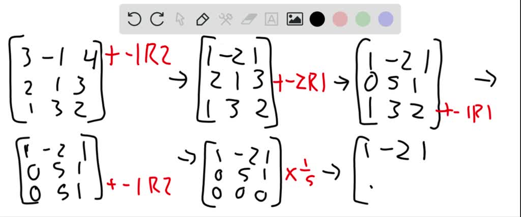 SOLVED:Determine elementary matrices that reduce the given matrix to row-echelon form. [ 3 -1 4 ...
