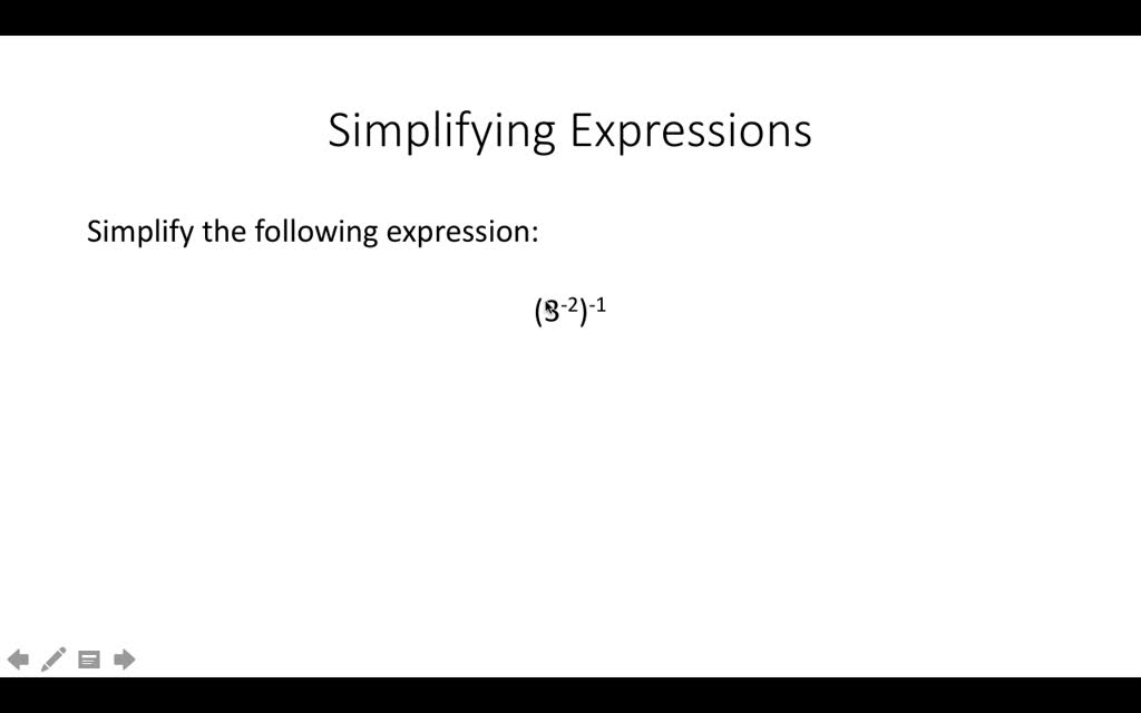 SOLVED Simplify Each Expression 3 2 1