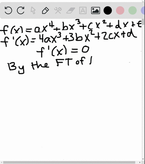 SOLVED:Prove that any fourth-order polynomial must have at least one ...