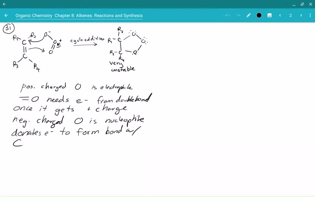 SOLVED:Propose a curved-arrow mechanism to show how ozone (O3) reacts ...