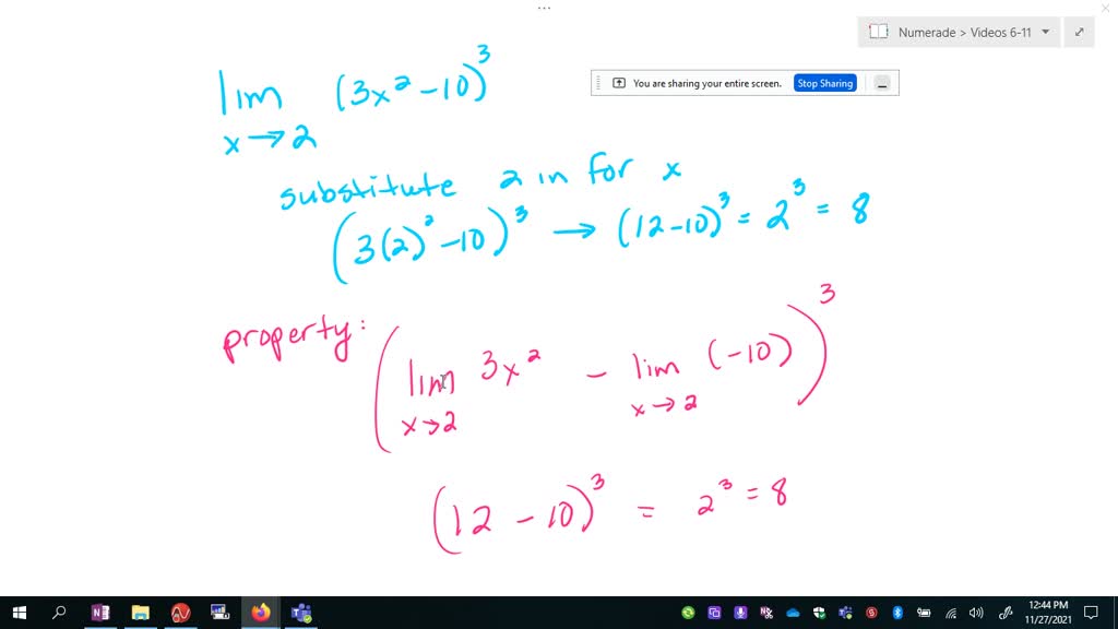 SOLVED:Explain how to find the following limit: \lim _{x \rightarrow 2 ...