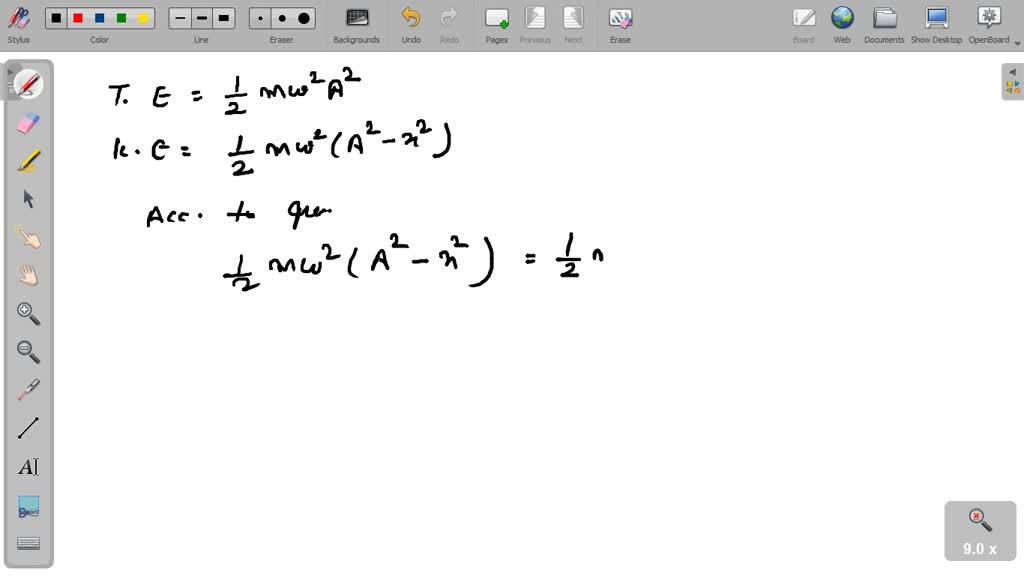 SOLVED:The kinetic energy of a body executing SHM is 3 / 4 of its total ...