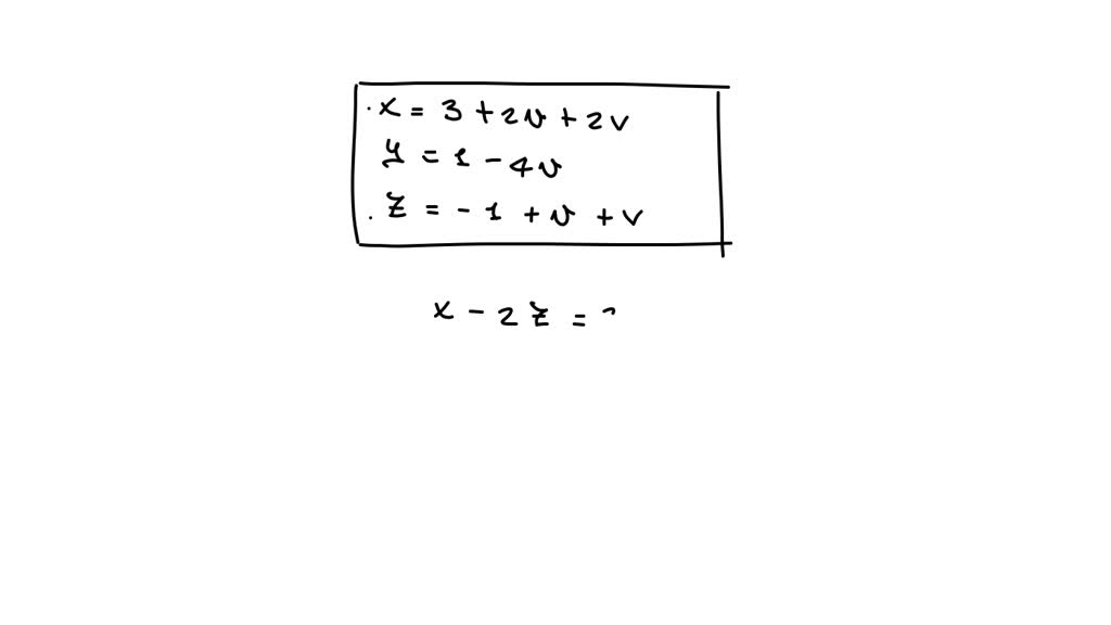 Solved Exercises 31 36 Relate To Parametric Equations Of A Plane Sketch The Plane With