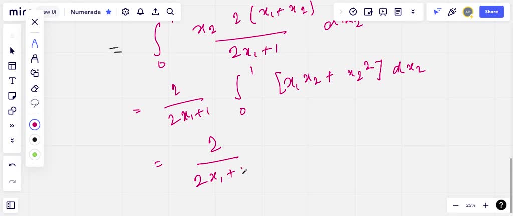 Let X1 and X2 have the joint pdf f(x1, x2)=x1+x2, 0