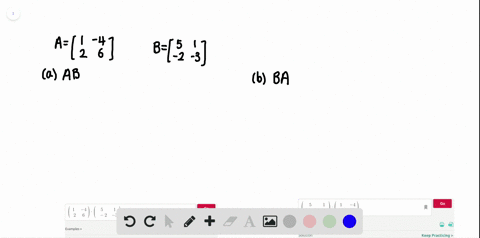 SOLVED:In Exercises 17-22, use the definition of matrix multiplication ...