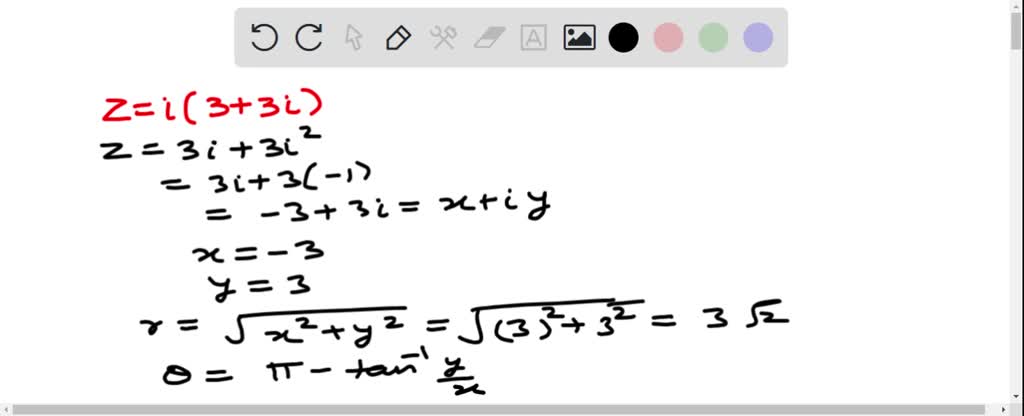 ⏩SOLVED:Write the complex number in polar form with argument θ, such… | Numerade