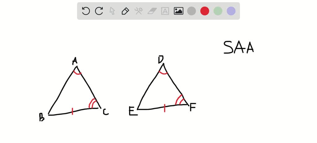 SOLVED:Create a picture statement to represent the SAA Triangle ...