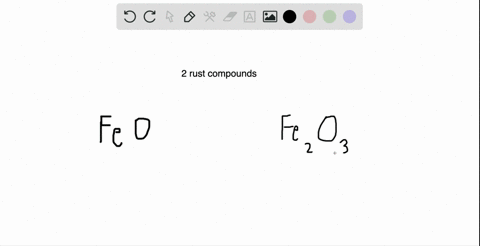 SOLVED:When iron rusts in moist air, the product is typically a mixture ...