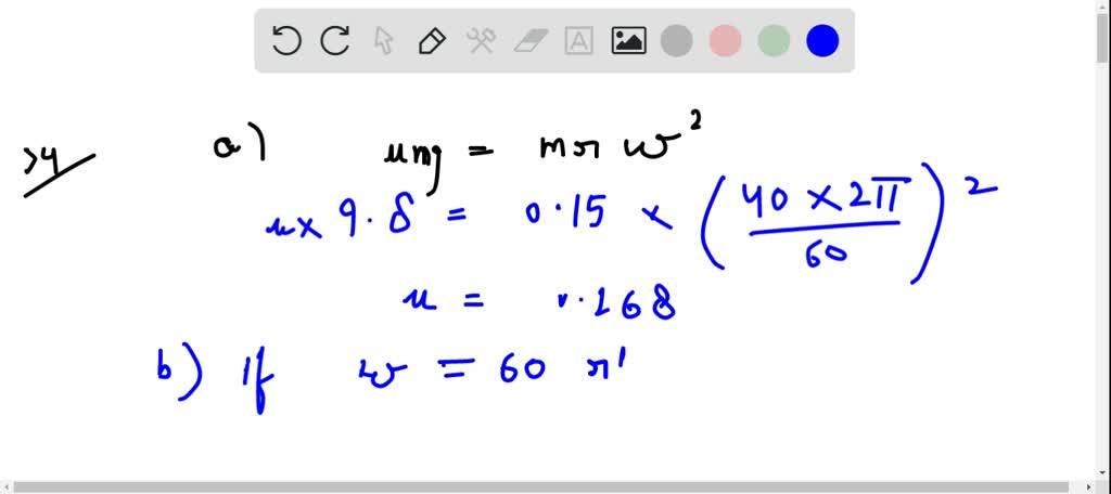 SOLVED:A small button placed on a horizontal rotating platform with ...