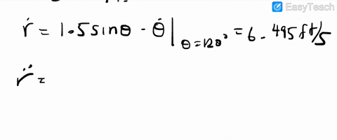 Rod O A rotates counterclockwise at a constant angular rate θ̇=4 rad ...