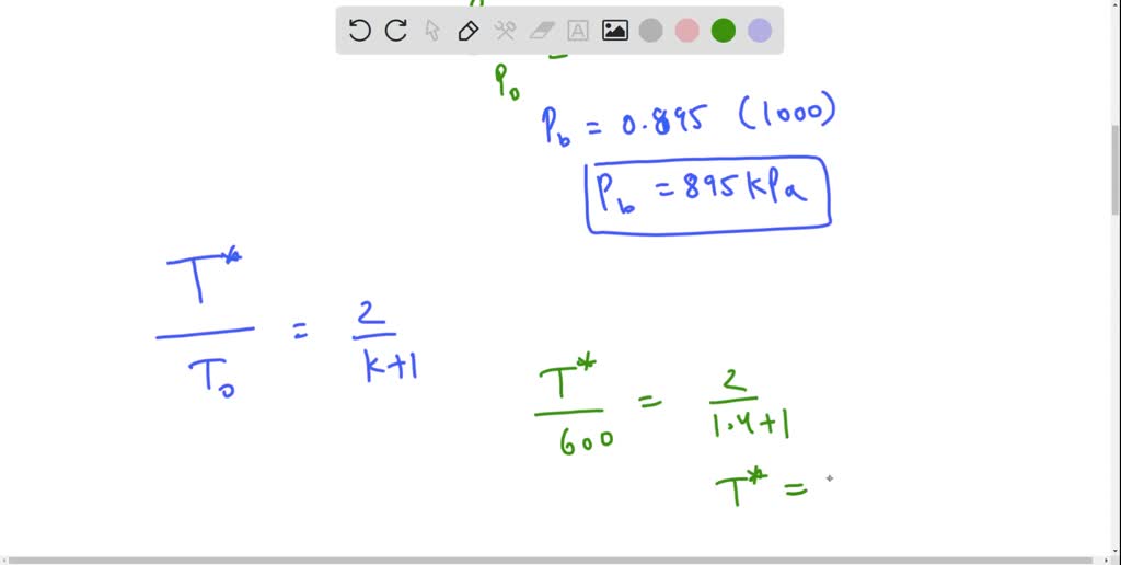 SOLVED:A flow is isentropically expanded to supersonic speeds in a ...
