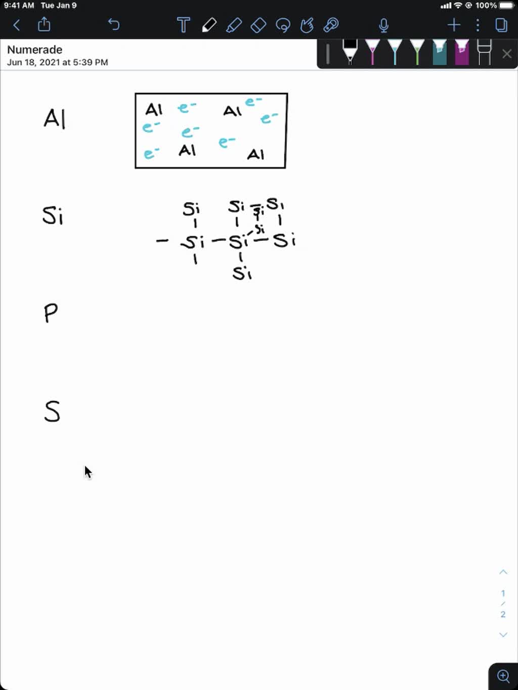 SOLVED:Consider the elements Al, Si, P, and S from the third row of the periodic table. In each ...