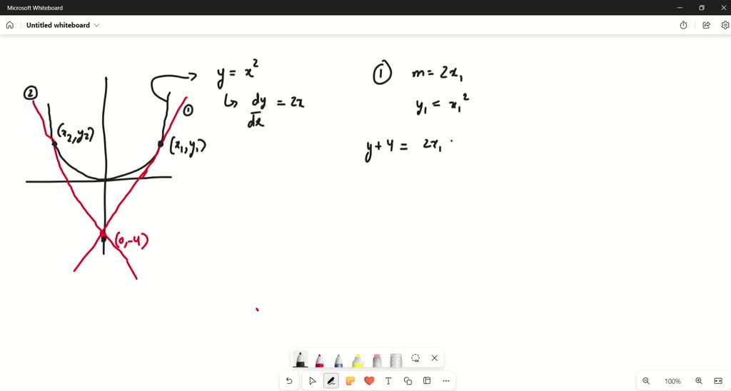 VIDEO solution:Draw a diagram to show that there are two tangent lines ...