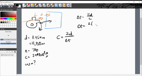 SOLVED:In an experiment to measure the speed of light using the ...