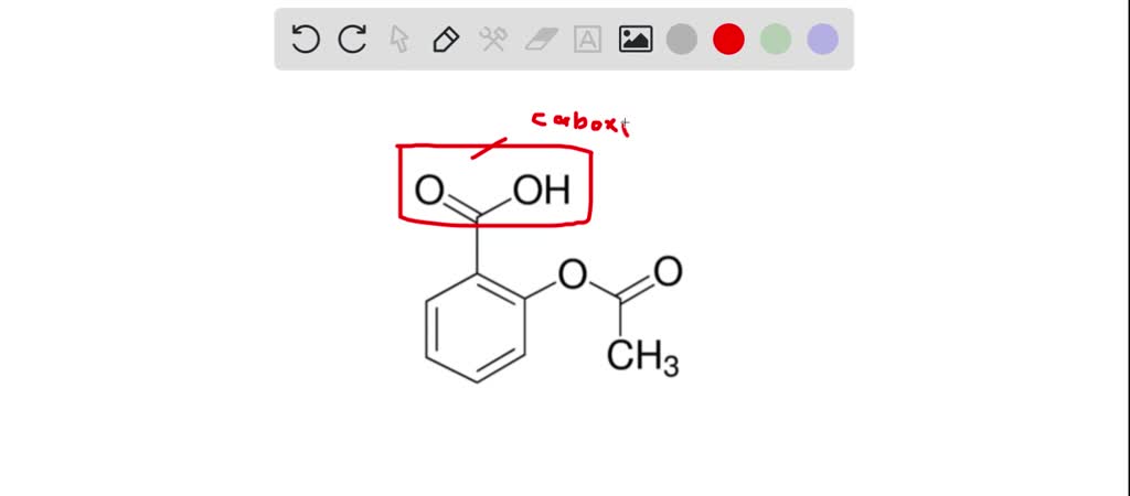 SOLVED: What two functional groups are present in the aspirin ...
