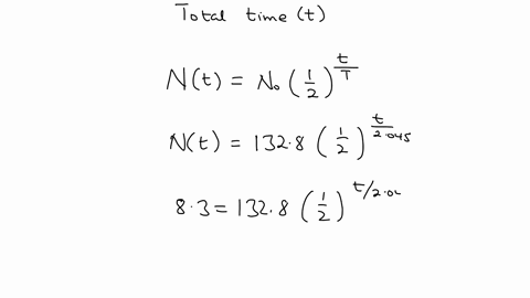 ⏩SOLVED:A substance has a half-life of 2.045 minutes. If the initial ...