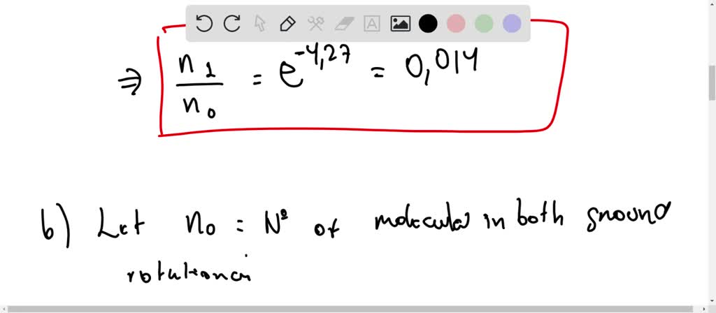 SOLVED:Of HCl molecules in the ground vibrational state (v=0) compute ...